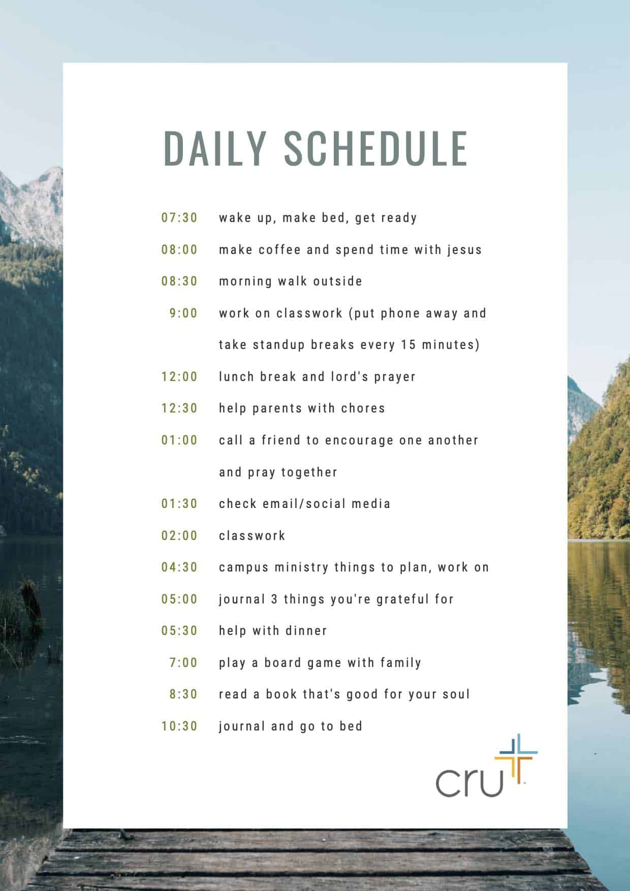 Stay On A Schedule During Your Time At Home – Ministry Tips and Tools ...